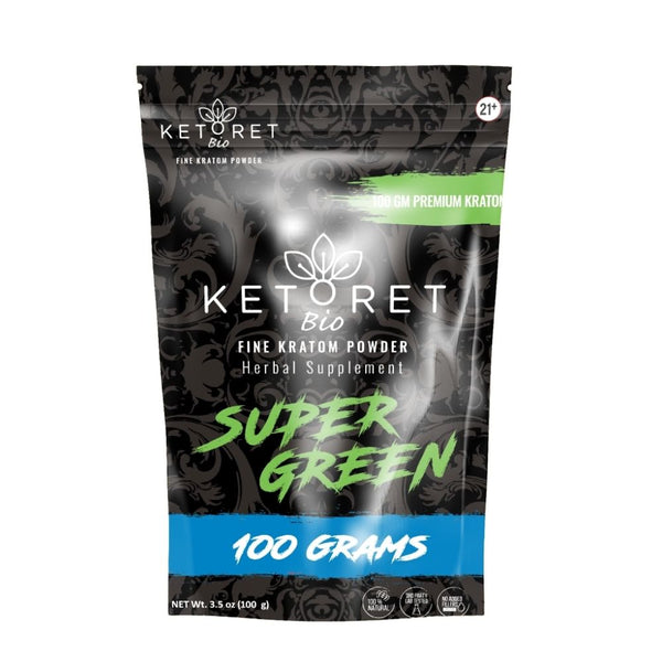 Super Green Kratom Powder | Green Vein Blend - Ketoret Bio